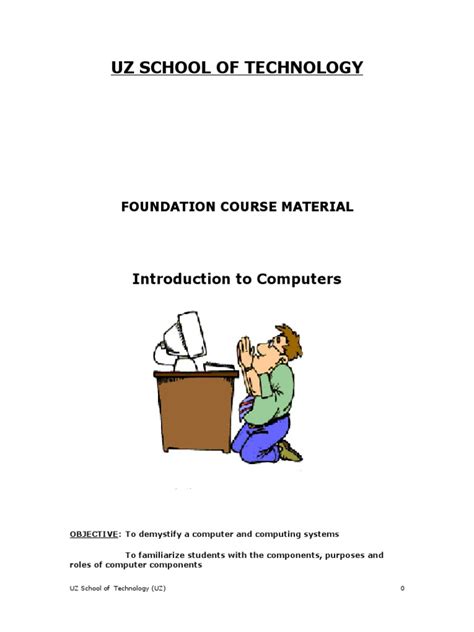 Introduction To Computers Foundat Course Download Free Pdf Computer Data Storage Computer