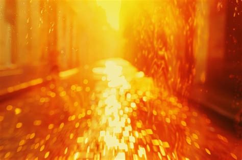Summer Heat Texture Background Hot Wave In City Mockup Heatwave Blur