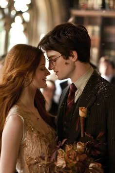 Harry Potter and Ginny Weasley Wedding Fotos de harry potter Películas de harry potter