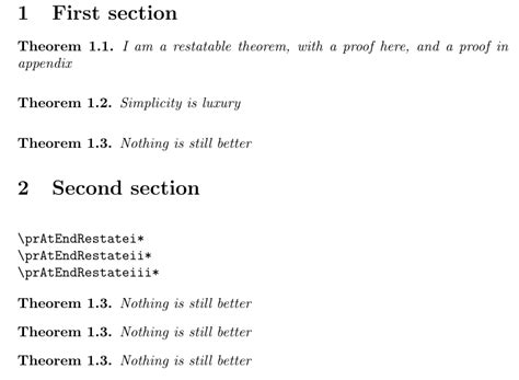 Expansion Problem With Expand All Restatable Theorems Points To The Same Theorem TeX
