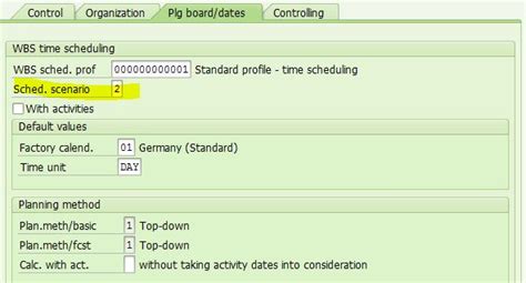 Solved Planning Method Field Grayed Out In Project Profil Sap Community