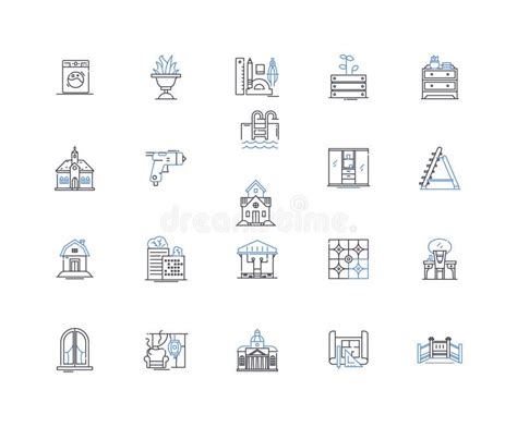 Environmental Initiative Line Icons Collection Conservation Recycling