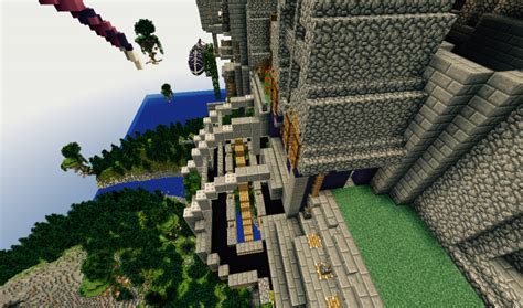 Steampunk Flying City Spawn Popreal Minecraft Map