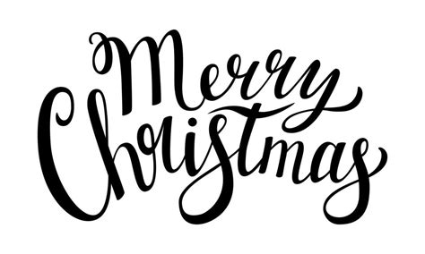 Merry Christmas Clip Art Black White 630 Black And White Christmas