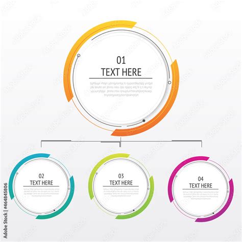 Infographics Number Options Template Can Be Used For Work Flow Layout