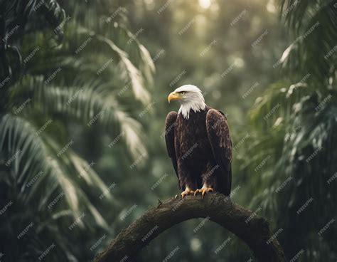 Premium Photo A Eagle In Jungle