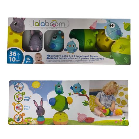 Lalaboom 2 Sensory Balls Educational Beads Bl911 My Bulle Toys