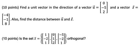 Solved Points Find A Unit Vector In The Direction Chegg Com