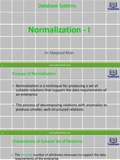 10 Normalization I Pdf Databases Computer Programming