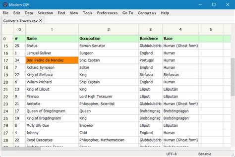 Basics Modern CSV Documentation