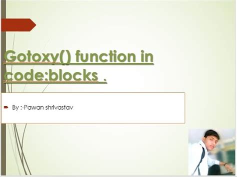 How To Use Gotoxy Function In Code Blocks YouTube