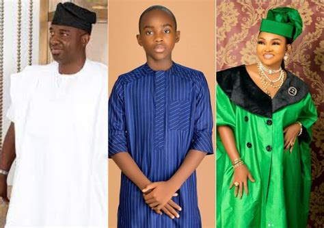 Adekaz Joins Wife Mercy Aigbe To Celebrate Son Juwon Gentry As He Clocks 12 Gistlover