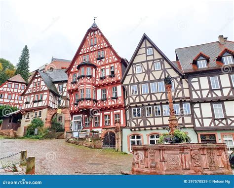 Germany Rudesheim Historical Old Town Houses Infrastructures Editorial