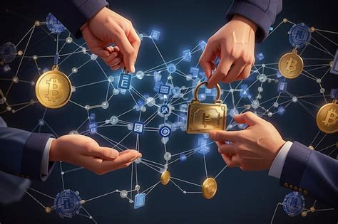 premium photo 3d rendering of bitcoin and other crypto currencies led