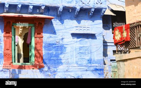 Stunning View Of A Colorful Window Of A House Among The Narrow Streets