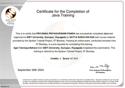 Java Trainingcompletion Iitbombay Programming Priyanka