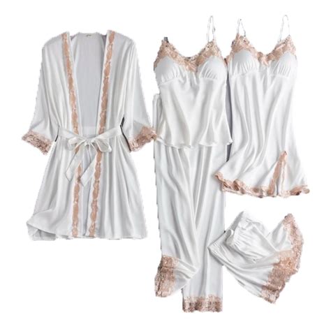 Agkizg Plus Size Womens Silk Satin Bathrobelong Robes For Womens