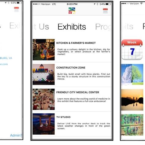 Screen Shot S Of Two Of The Museum Application Games Download Scientific Diagram