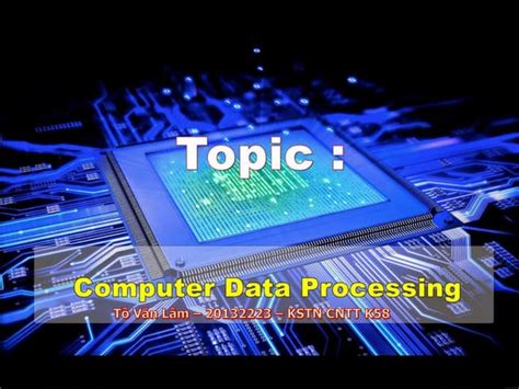 Computer Data Processing Pptx Databases Computer Software And Applications