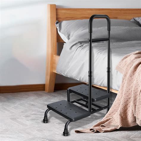 2 Step Stool With 2 Handles For Elderly Bed Stools With