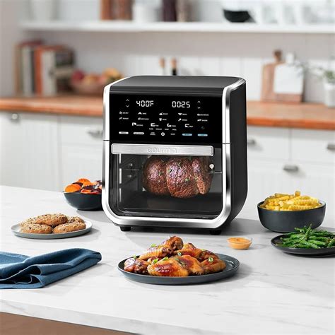 Gourmia Gaf1290 14qt Air Fryer 1700w Black Silver Stainless Steel 14