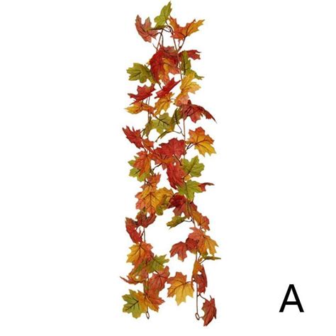 1pc Autumn Leaf Maple Rattan Artificial Maple Leav Grandado