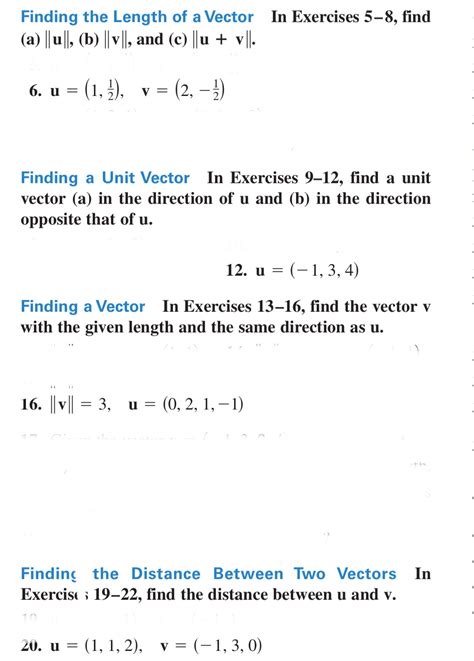 solved finding the length of a vectorin exercises 5 8