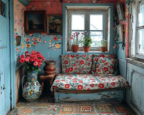 Traditional Russian Dacha With Folk Art And A Samovar Stock Image Image Of Generosity