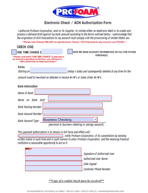 New Customer Form Profoam Profoam