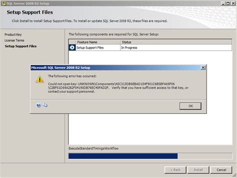 Solved Sql Server 2008 R2 Install Stops After Installing Setup Support