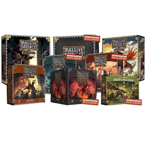 Massive Darkness Md2 Hellscape Pledge Kickstarter Board Game The Game