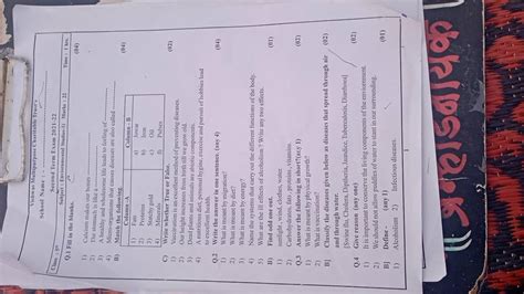 B Classify The Diseases Given Below As Diseases That Spread Through Air
