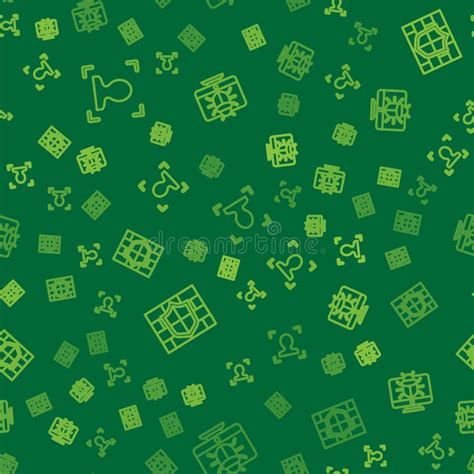 Set Line Face Recognition Shield With Brick Wall And System Bug Monitor On Seamless Pattern