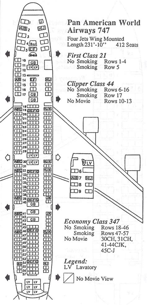 Boeing 747 Seating