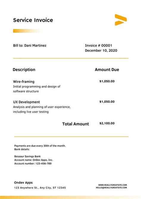 Page 6 Free Printable Professional Invoice Templates To Customize