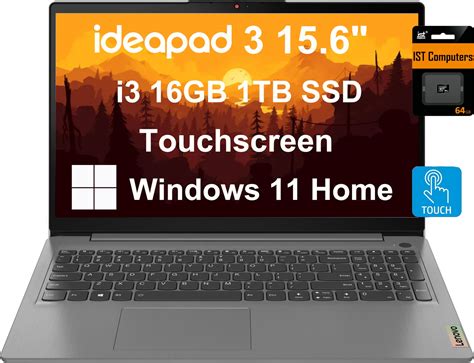 Lenovo IdeaPad 3 Laptop 15 6 FHD Intel Core I3 1115G4 16GB RAM 1TB SSD Narrow Bezel