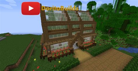 Minecraft Tutorial How To Build A Greenhouse Build A Greenhouse