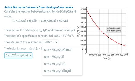 Select The Correct Answers From The Drop Down Menus Consider The Reactio