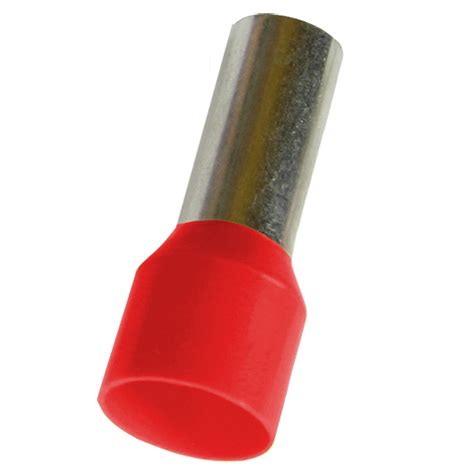 8 Awg Single Wire Entry Insulated Wire Ferrule Red