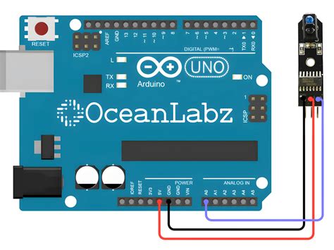 Interface TCRT5000 - Reflective Infrared Optical Sensor With Arduino - OceanLabz