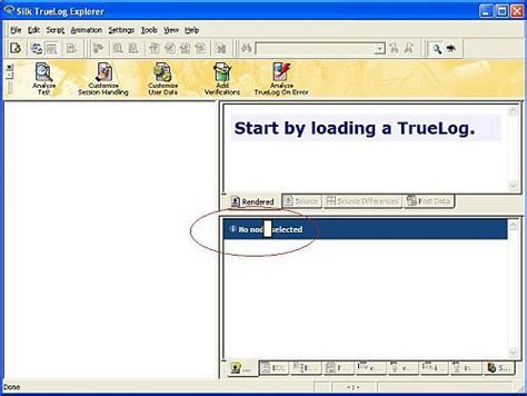 How Can I Resolve Truelog Explorer Showing A No Node Selected Error Instead Of Loading A