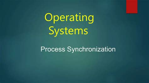 Synchronization In Ospptx