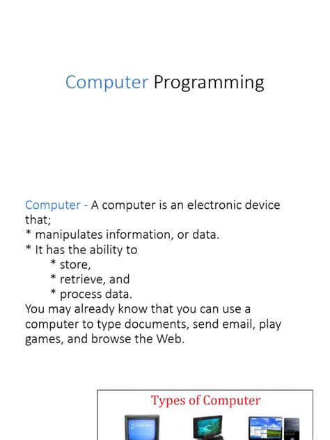 Computer Programming L1 Pdf