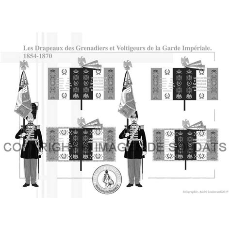 The Flags Of The Grenadiers And Voltigeurs Of The Imperial Guard 1854 1870