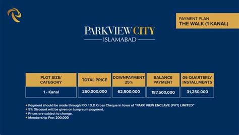 Parkview City Islamabad Fresh Booking Available Ch Faheem