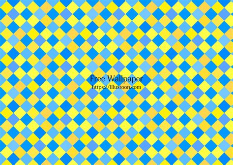 Yellow And Blue Checker Wallpaper Free Png Image｜illustoon