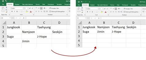 3 cara merapikan tabel di excel bisa otomatis tanpa rumus