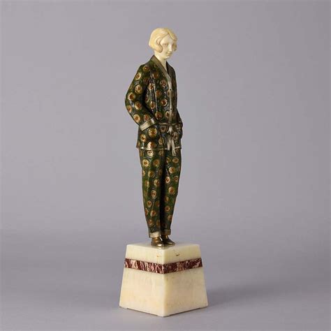 Georges Rigot Figure Pyjama Girl Art Deco Hickmet Fine Arts