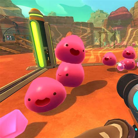 Pink Slimes Sliding Puzzle On Sliding Tiles