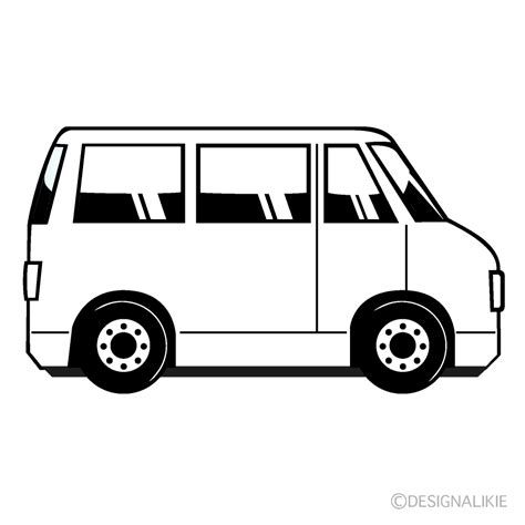 Van White Clipart Black Clip Cliparts Para De Carry Daba Transporte Colorear Share Facebook